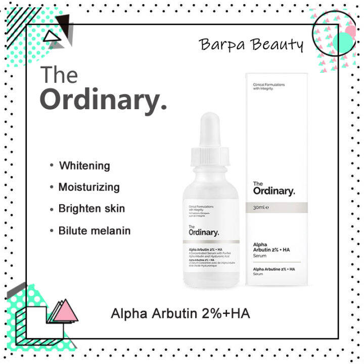 The Ordinary Alpha Arbutin 2% + HA 30ml Remove Dark Spots Freckle Hyper ...