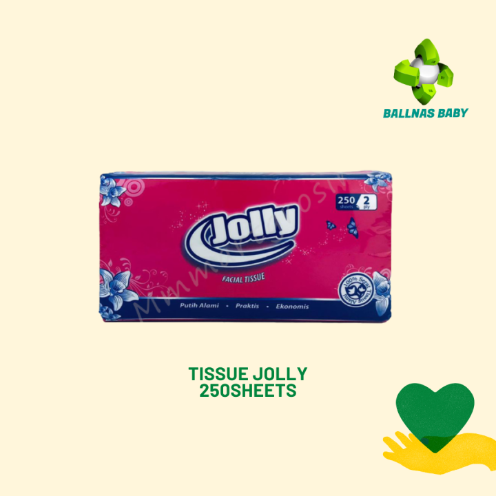 JOLLY TISSUE PINK 250s isi 4 pack / tisu wajah joly serbaguna | Lazada ...
