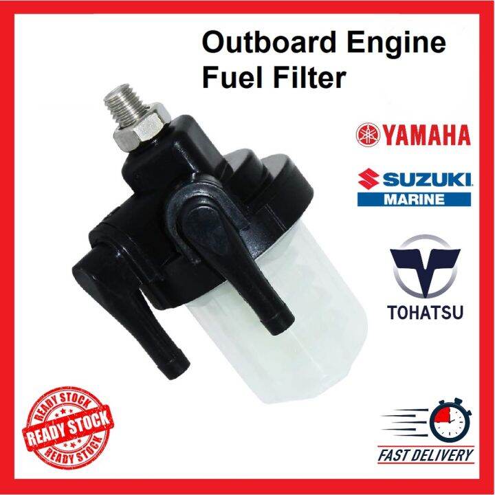FUEL FILTER OUTBOARD YAMAHA SUZUKI MERCURY TOHATSU BOAT 9.9HP 15HP 20HP ...