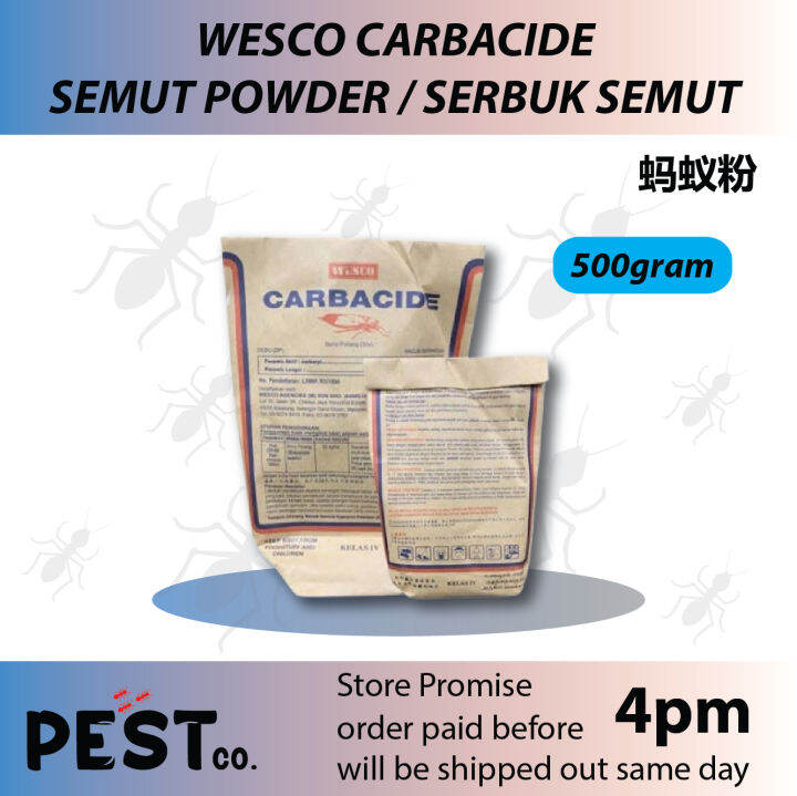 [READY STOCK] WESCO Carbacide 500g Ubat Semut / Racun Serangga Serbuk ...