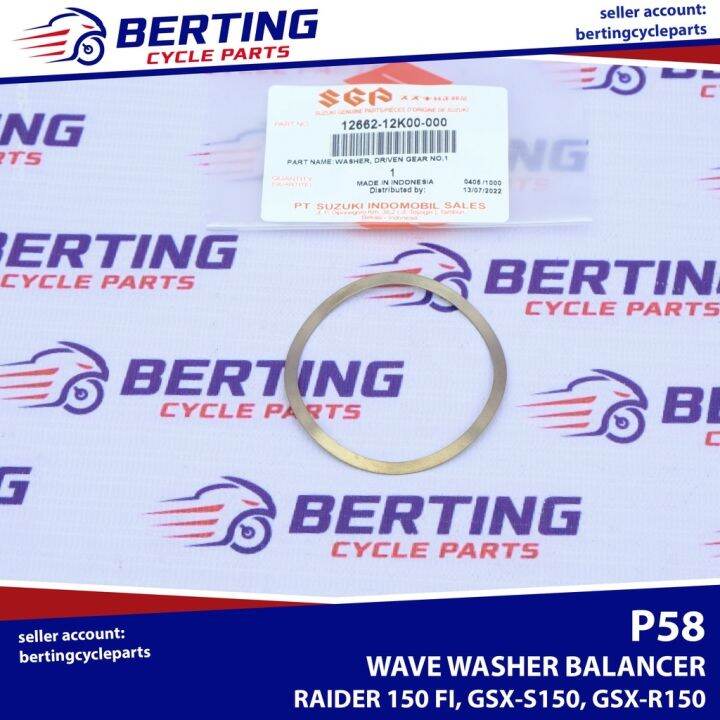 SGP WAVE WASHER BALANCER Suzuki Raider 150 FI GSX-S150 GSX-R150 Genuine ...
