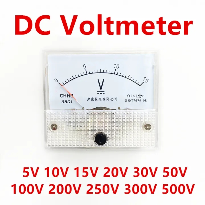 85C1 DC Analog Panel Volt Voltage Meter Voltmeter Gauge Mechanical Voltage Meter 5V 10V 20V 30V ...