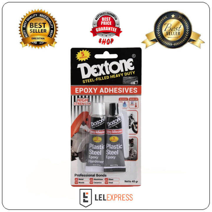 BestPriceShop Lem besi baja kayu plastik kuat 48gr Dexstone | Lazada ...