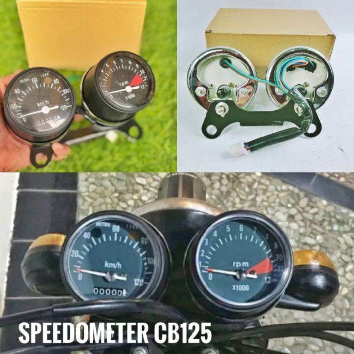 SPEEDOMETER SPIDO CB 125 SET RPM SPEDO ODOMETER MODEL CB 125 | Lazada ...