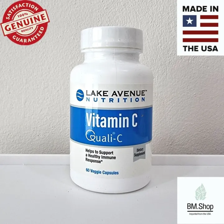 [พร้อมส่ง] Vitamin C, Quali-C, 1,000 mg, 60 Veggie Capsules, Lake ...