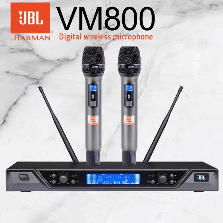 FRI ไมโครโฟน ไมค์ลอยไร้สาย ไมค์โครโฟน ไมค์ลอย JBLแท้ VM800 ไมค์ร้องเพลง ...