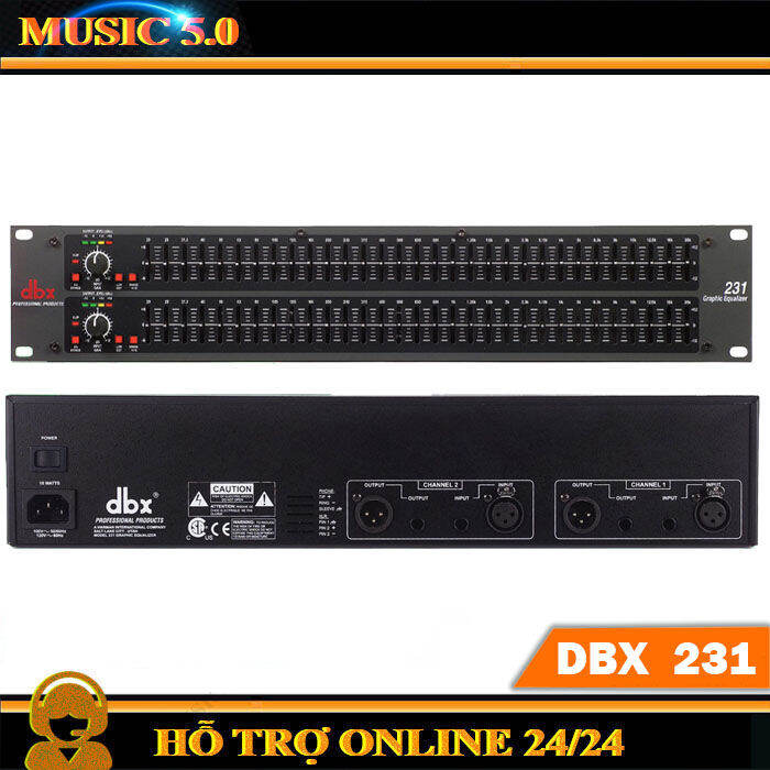 Lọc Xì Equalizer DBX 231 - Bộ Lọc Âm Thanh, Chống Hú Rít, Xử Lý Tiếng Ồn, Độ Nhiễu Cực Tốt, Cần ...