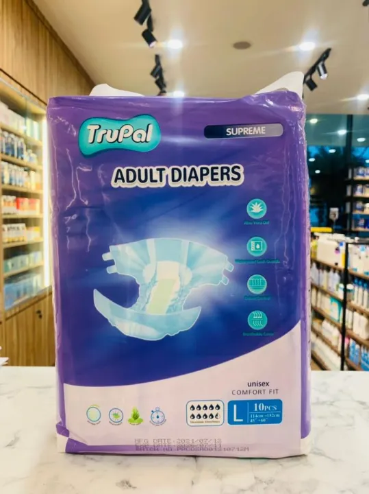 TRUPAL ADULT DIAPER SUPREME (L) 10S | Lazada