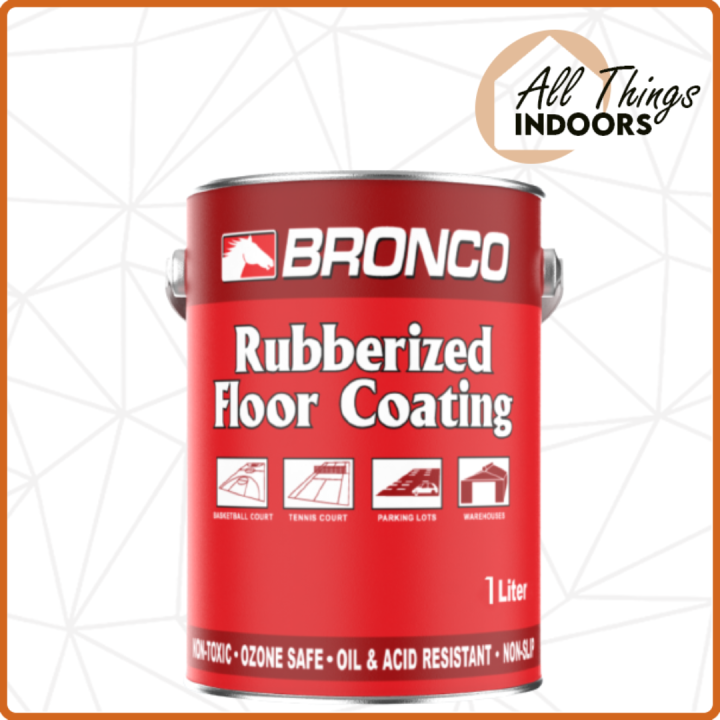 Bronco Rubberized Floor Coating Vigan Red, 1L | Lazada PH