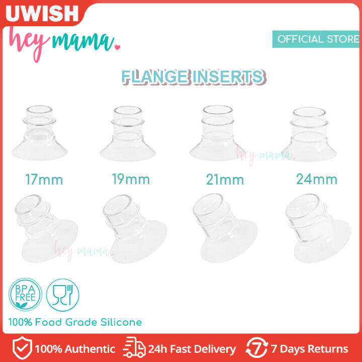 Flange Inserts，Clear Silicone Flange Insert for Wearable Breast Pump ...