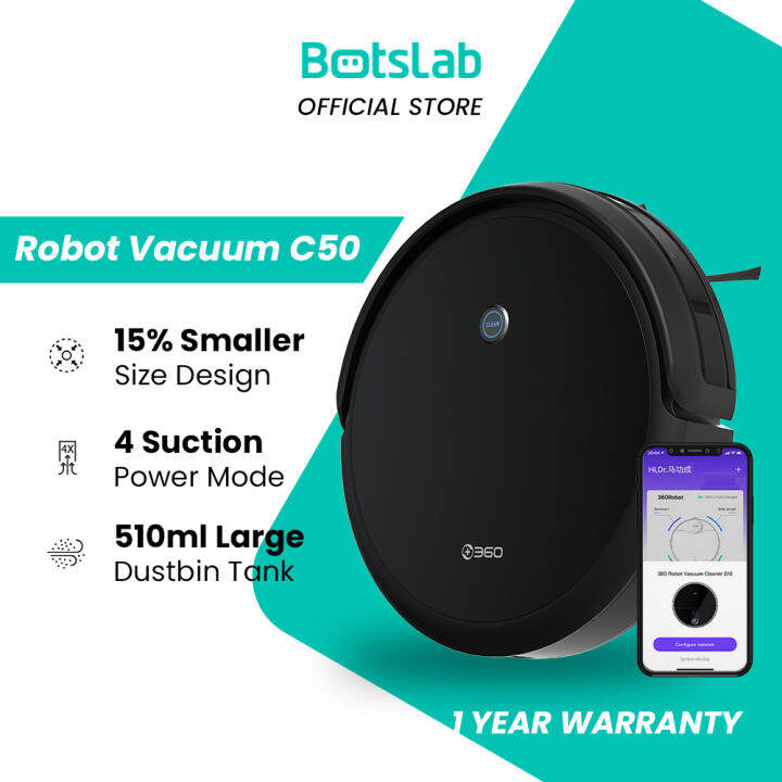 [global Version] 360 Botslab Robot Vacuum Cleaner C50 2 In 1 Vacuuming