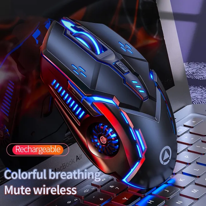 Ships immediately Wireless Rechargeble Mouse 2.4G Glowing Silent Gaming ...