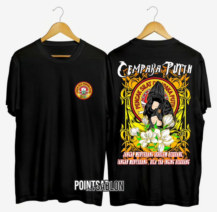 kaos cempaka putih pencak silat indonesia cempaka putih | Lazada Indonesia