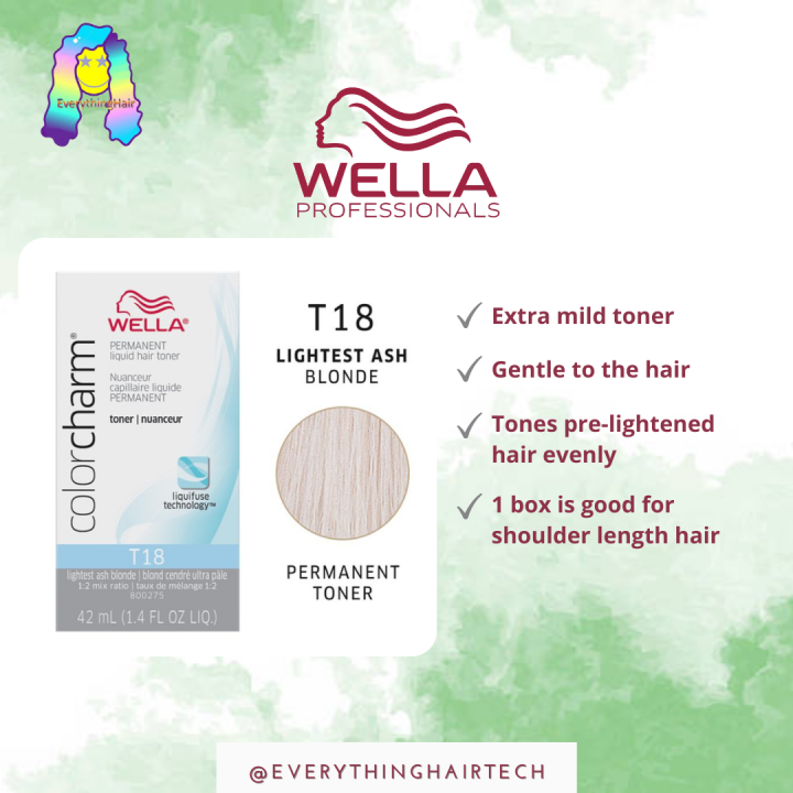 Wella Color Charm Toner T18 Lightest Ash Blonde | Lazada PH