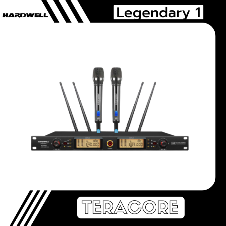 Hardwell Legendary 1 Legendary One Mic Wireless Microphone UHF Pegang ...