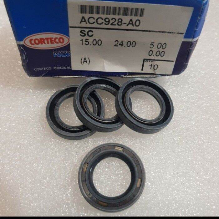 Oil Seal TC 15 24 5 / 15.00 24.00 5.00 / 15x24x5 NOK | Lazada Indonesia