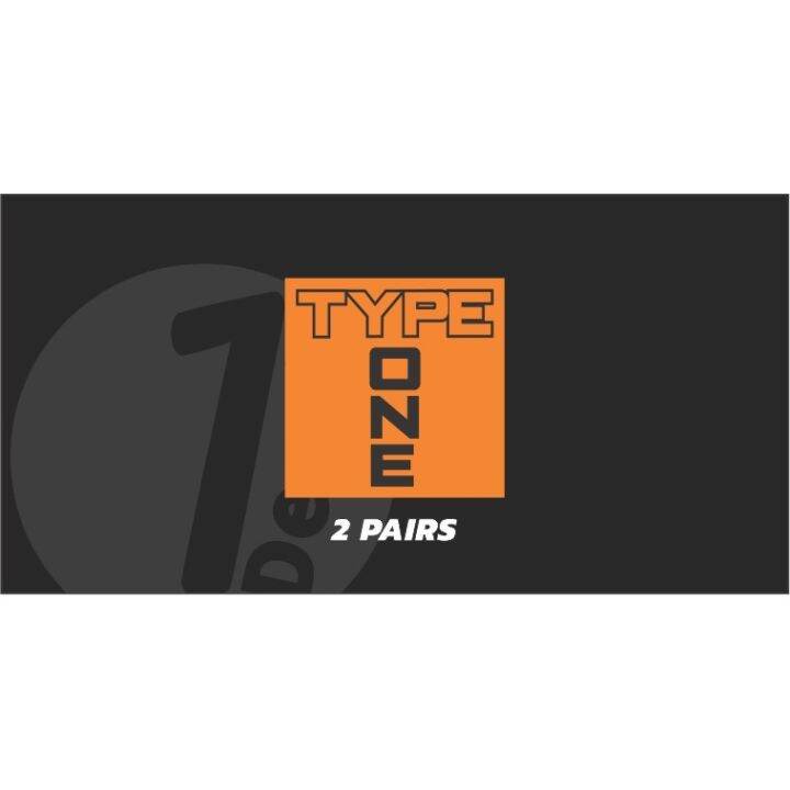 TYPE ONE STICKER DECAL PAIR | Lazada PH