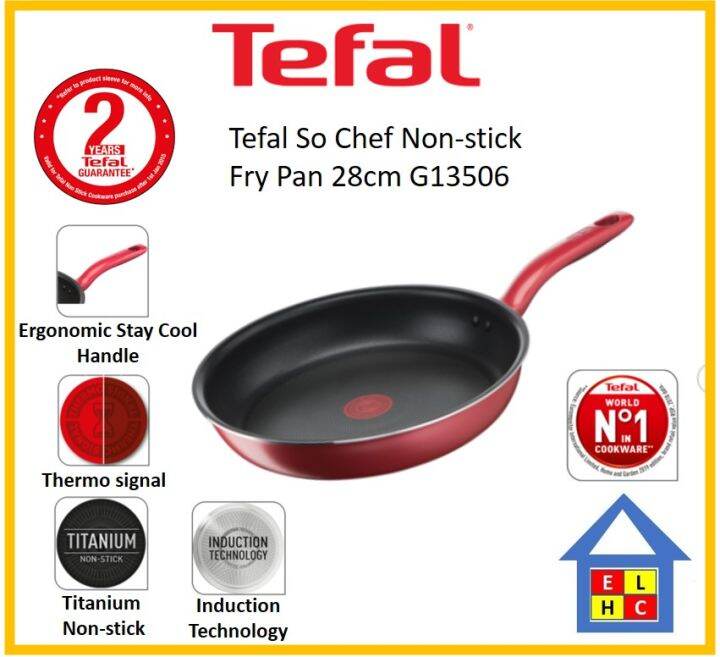 Tefal So Chef Fry Pan 28cm G13506 | Lazada