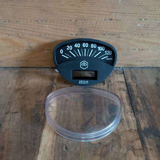 Layar speedometer vespa sprint bagol hitam plus mika | Lazada Indonesia