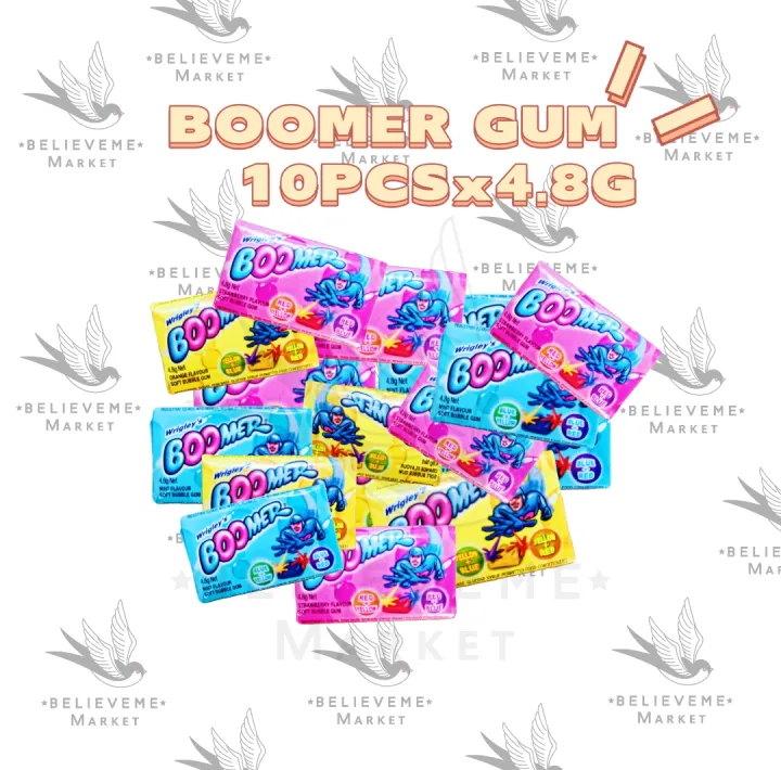 WRIGLEY's BOOMER BUBBLE GUM 10/20/30 x4.8G | Lazada