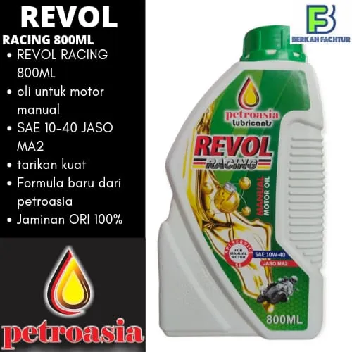 Oli Manual/Oli Motor Manual Revol Racing 10W-40 JASO 800ml. | Lazada ...