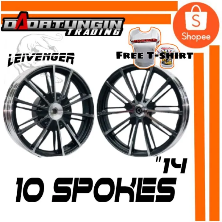 Leivenger 10 Spokes Mags Yamaha Mio Sporty/Mio Soul 115/Mio Soulty/Mio ...