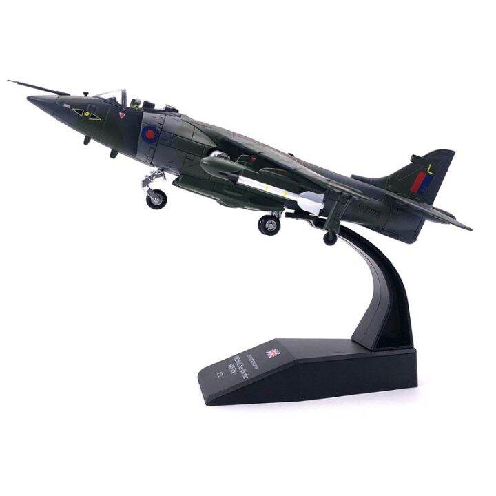 1:72 British Marines Slalom Harrier Jet Fighter Aircraft Plane Model ...