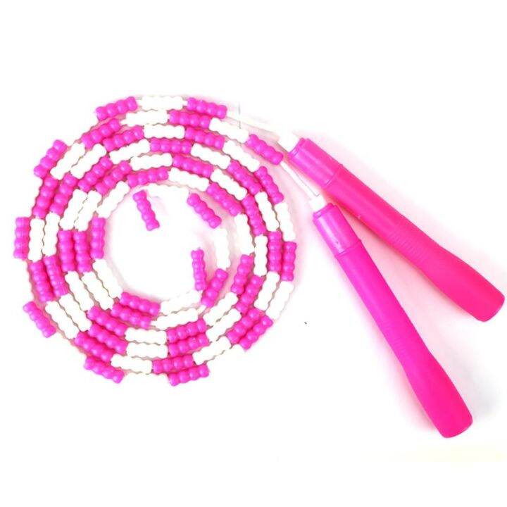 Segmented Jump Rope Plastic Beaded Training Workout Skipping Rope ...