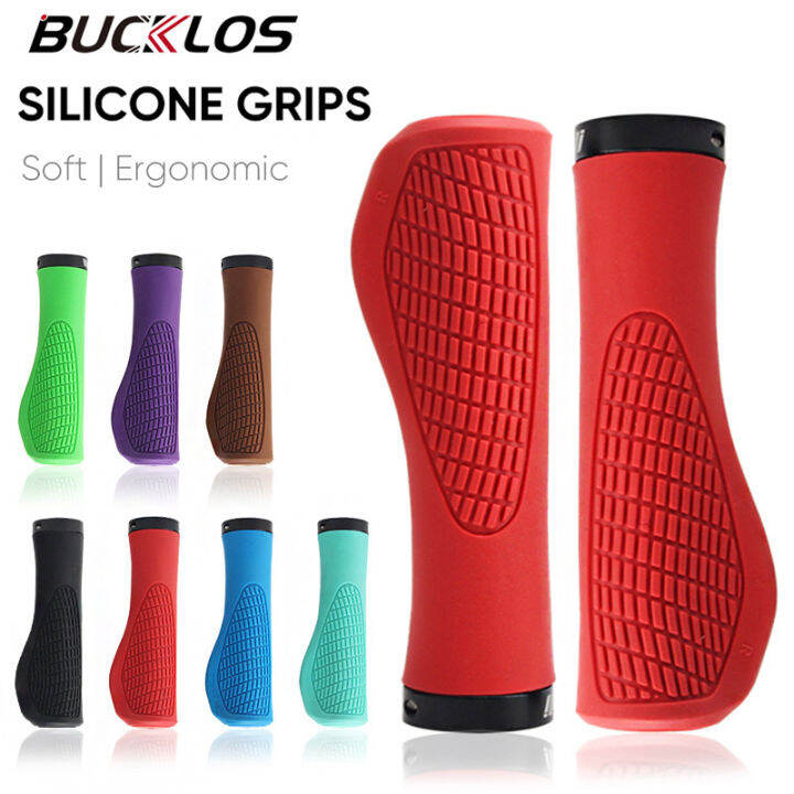 BUCKLOS Handle Grip Handle Lock on Bicycle Handle Grips Ergonomic MTB ...