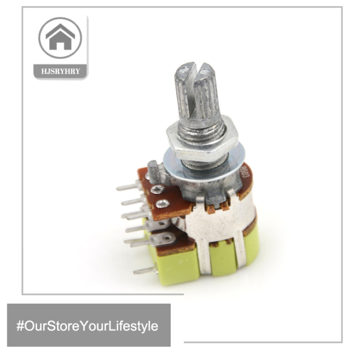 HITN B50K 50K Ohm Dual Linear Taper Volume Control Switches ...
