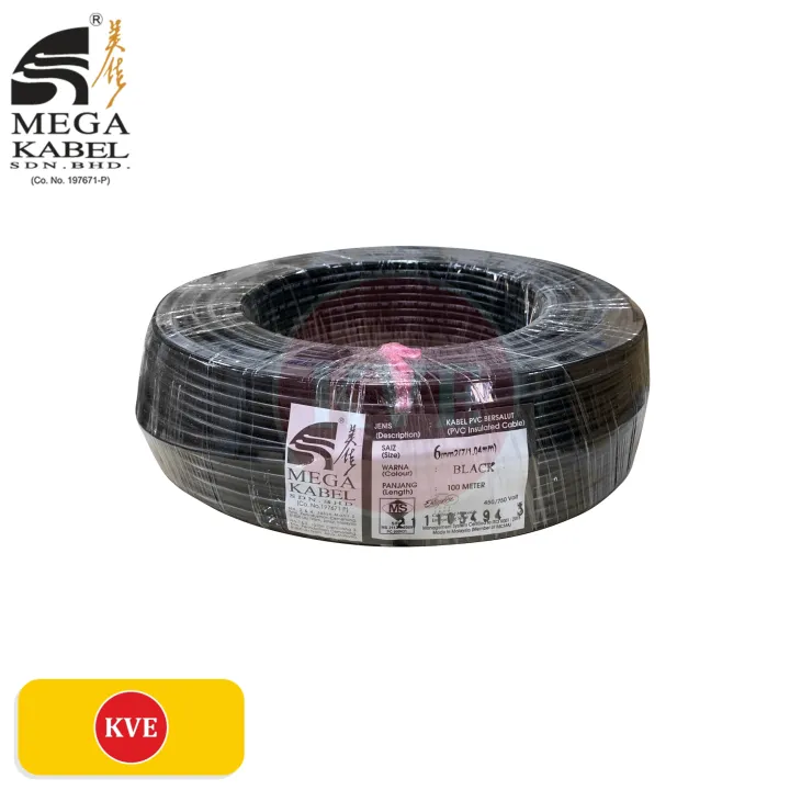 MEGA KABEL 6MM PVC Cable | Lazada