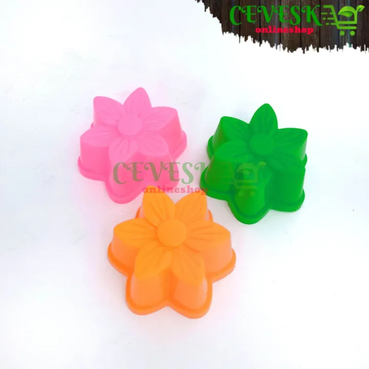 CETAKAN AGAR BUNGA TULIP PUDDING JELLY COKLAT PUDING AGER RUMPUT LAUT ...