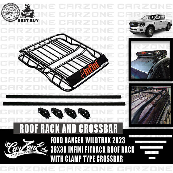 Ford Ranger Wildtrack 2023 Infini Fitrack 38x38 Steel Luggage Carrier ...
