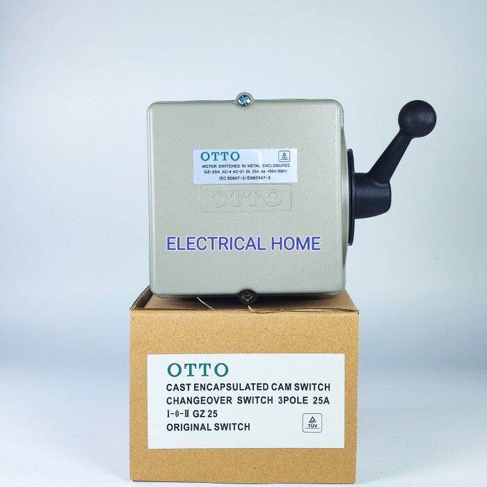 Cam Starter Ohm Saklar 3P GZ-25A I-0-II (ON-OFF-ON) OTTO. | Lazada ...