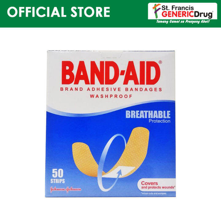 BAND-AID Adhesive Bandages 50s | Lazada PH