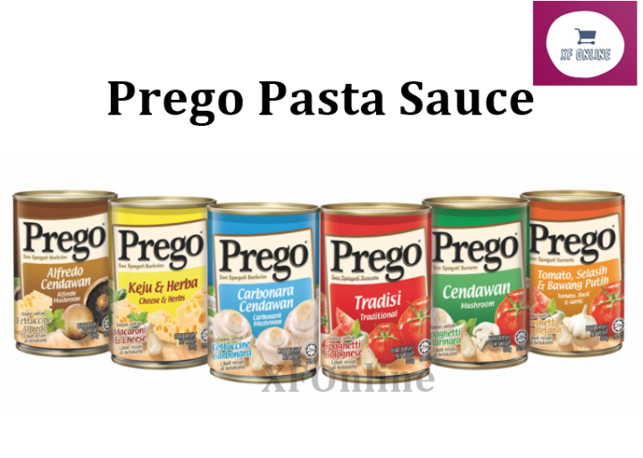 Prego Pasta Sauce 300G (Traditional Tomato/ Mushroom/ Carbonara ...