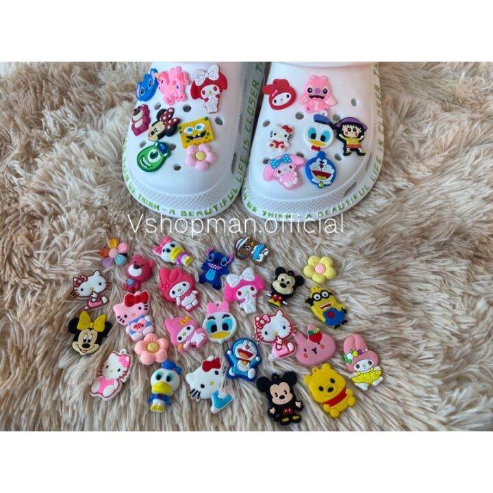 Jibbitz จิ๊บบิท ตัวติดรองเท้าที่มีรู ทุกยี่ห้อ ลายการ์ตูนดิชนี่ น่ารักๆ ...