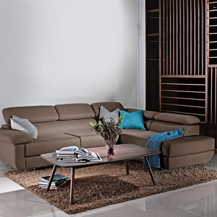 Cellini Apollo L-Shape Sofa With Adjustable Headrest | Lazada