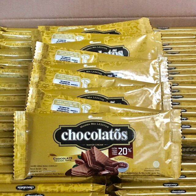 Chocolatos Wafer Cream 1 Renceng 10 Sachet Pcs - Chocolate Coklat Dus ...
