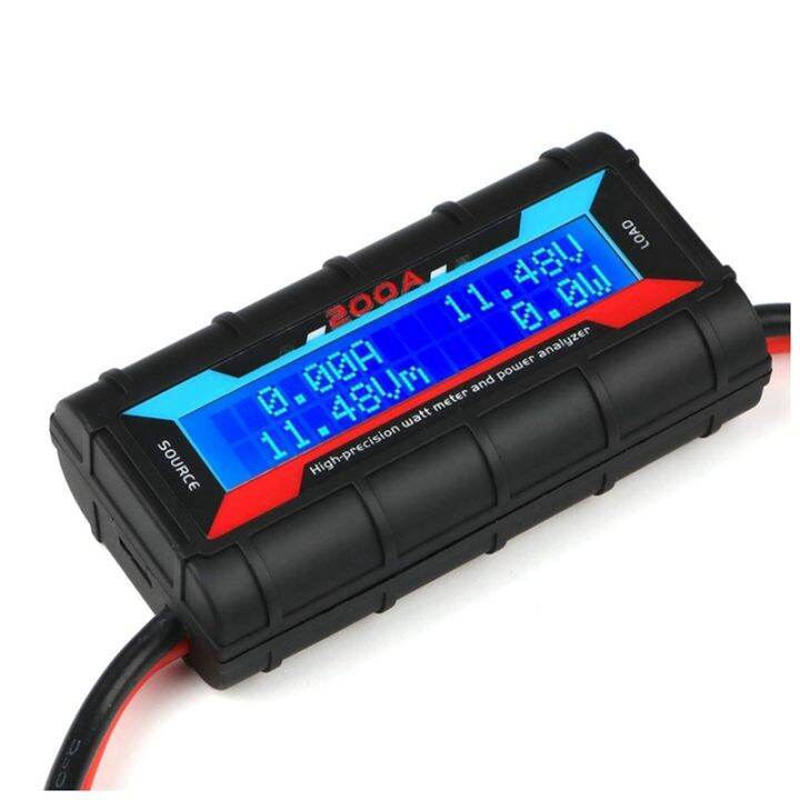 200A Aircraft Model Power Meter Analyzer Current Power Meter Battery Consumption Performance ...