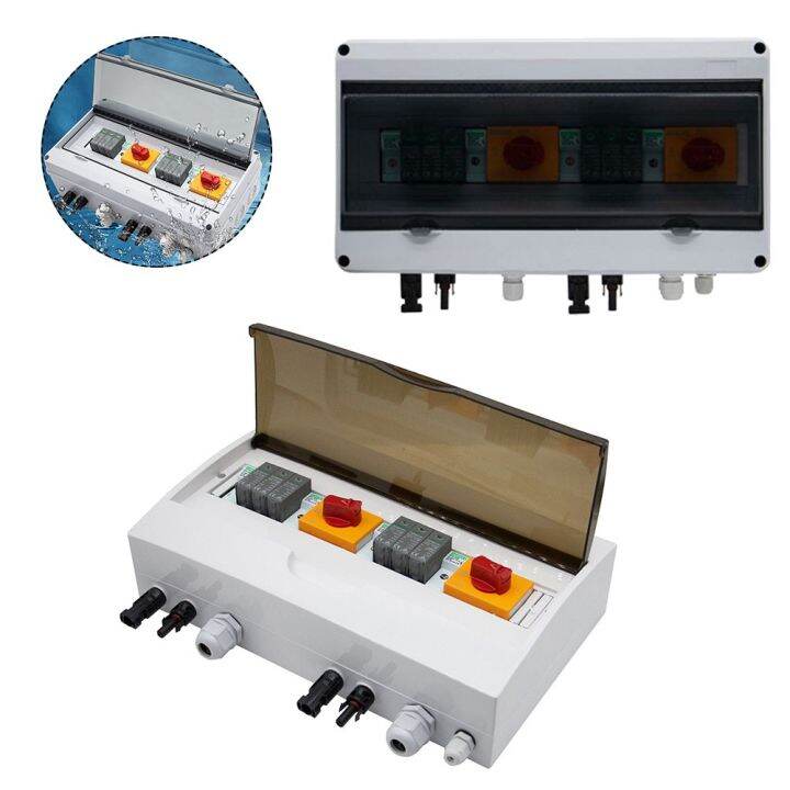 2 In 1 Out Pv Combiner Box 1000v 2 Input 2 Output 2 String Solar Pv Array Solar Photovoltaic