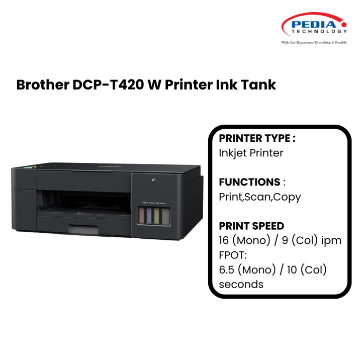 Brother DCP-T420 W Printer Ink Tank | Lazada Indonesia