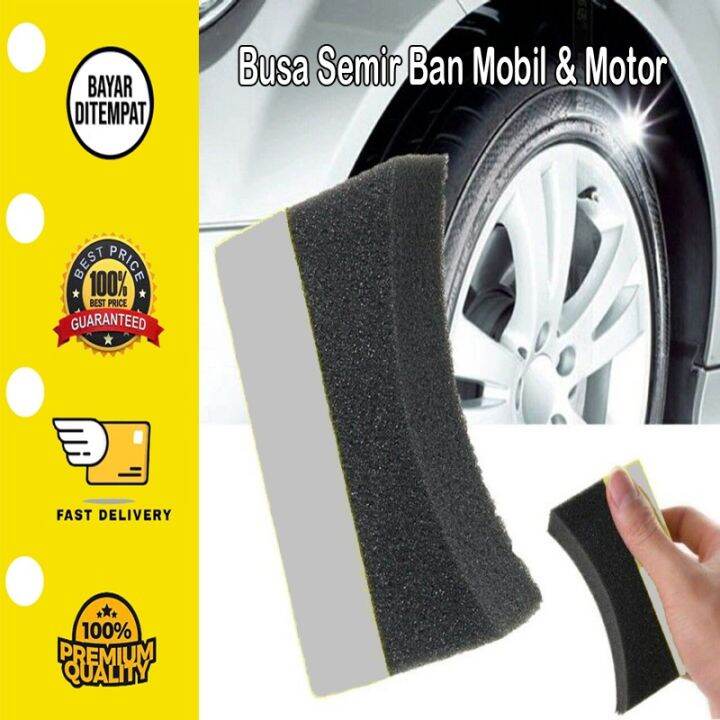 BUSA SEMIR BAN APLIKATOR TYRE DRESSING APPLICATOR PAD SPONGE FOAM WAX ...