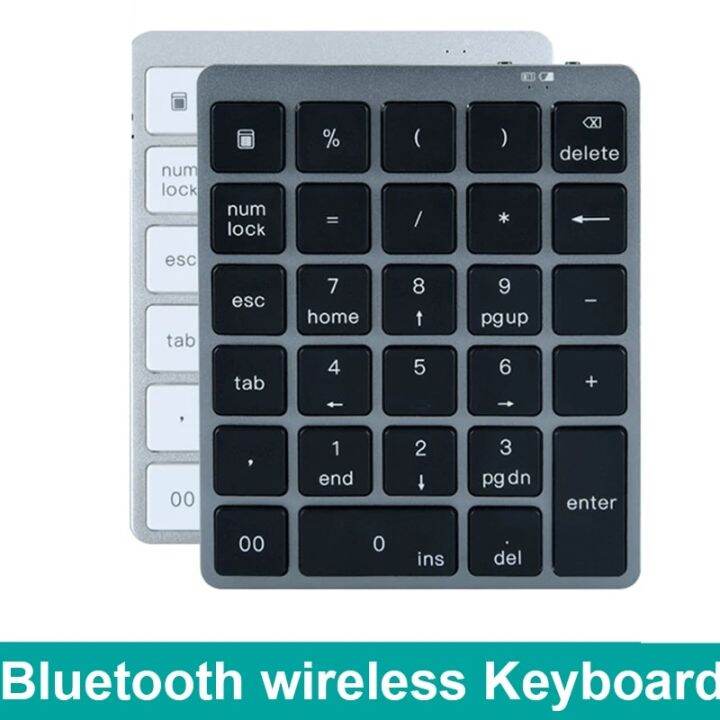 NFEK 28 Keys Numerical Keyboard Rechargeable Bluetooth Wireless Mini ...