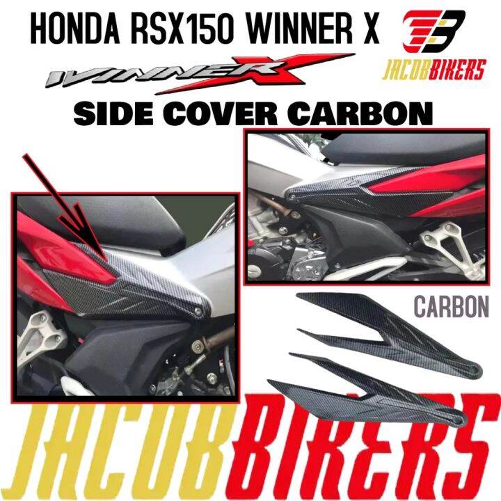 HONDA RSX150 SIDE FENDER COVER RSX WINNER X CRASH BAR COVER CARBON | Lazada