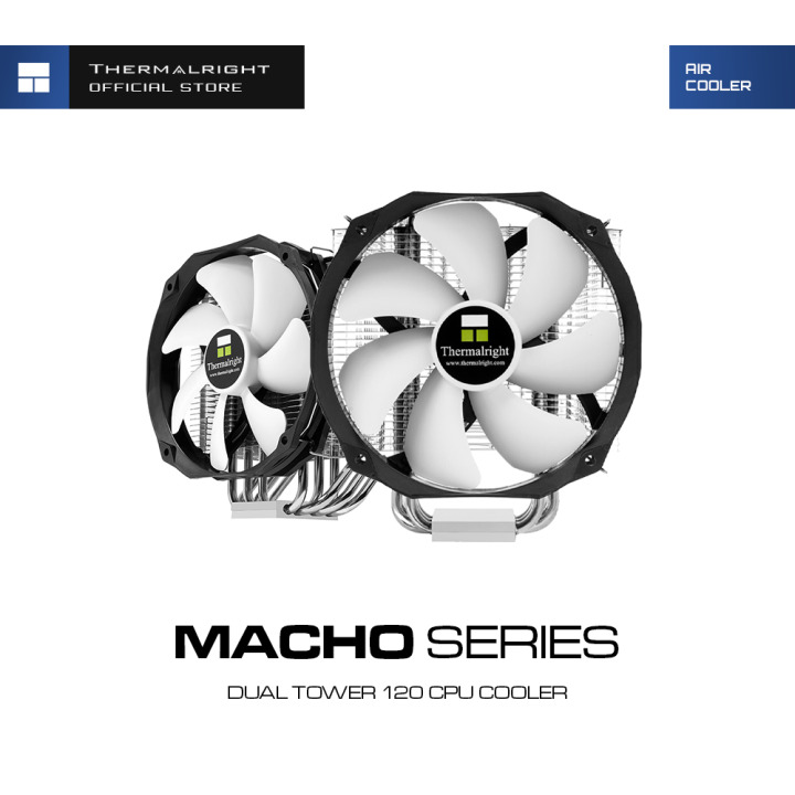 Thermalright Macho Series Dual Tower 120 CPU Cooler [Macho 120 SBM ...