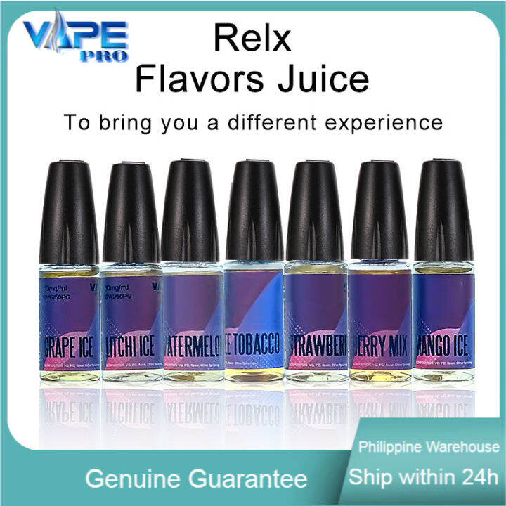 RELX YOOZ Vape Flavor Salt Nic Vapepax Juice 10ml 30MG Refill In Any Cartridge Pods YOOZ Pods ...