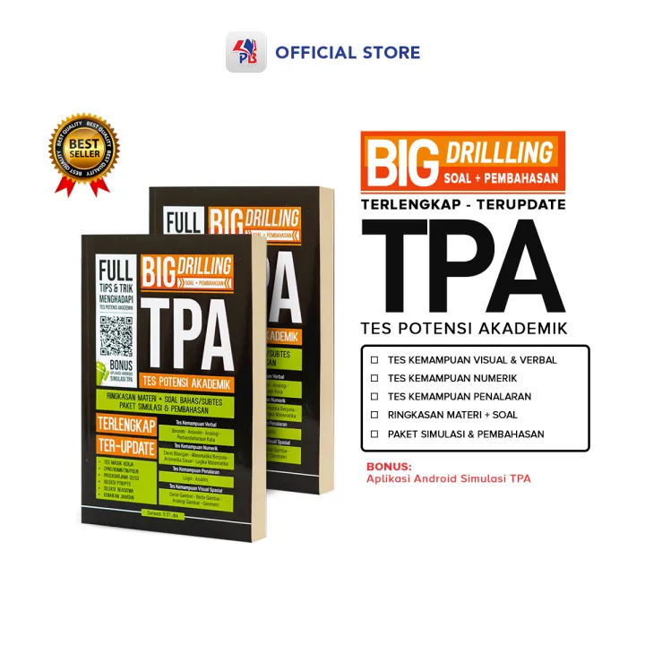 Buku TPA Tes Potensi Akademik (TPA) Big Drilling Soal dan Pembahasan ...