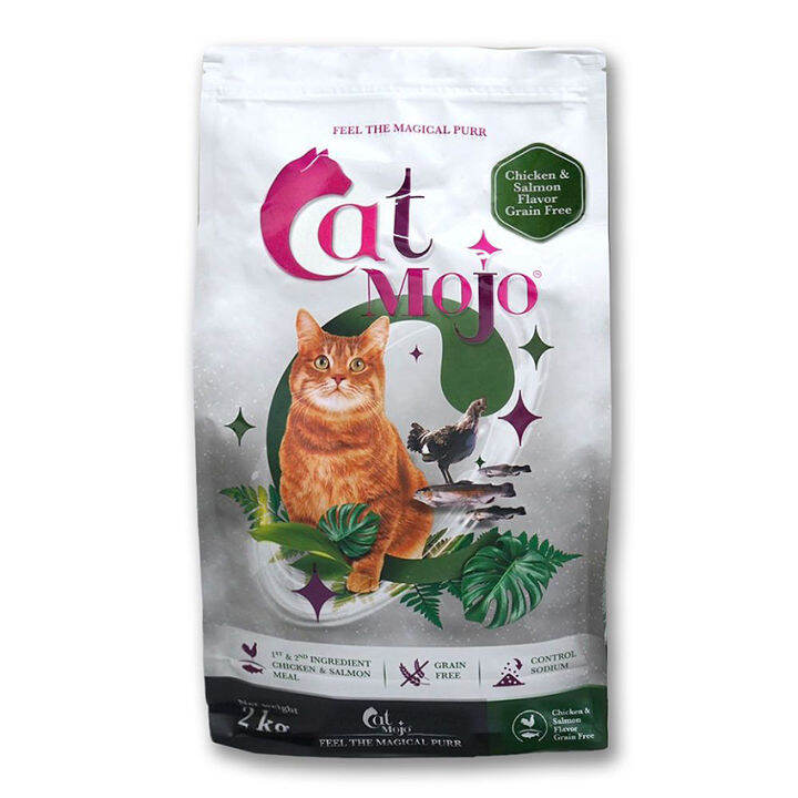 CAT MOJO แคทโมโจ เกรนฟรี อาหารสำหรับแมวอายุ 4 เดือนขึ้นไป รสไก่และ ...