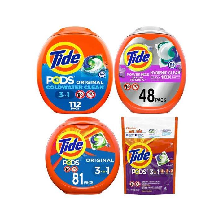 Tide Pods 3-In-1 Laundry Detergent (Original Spring Meadow) | Lazada PH